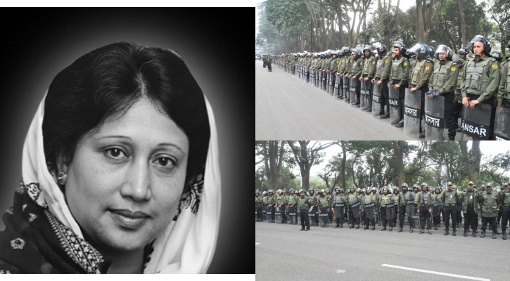 1,500 Ansar members deployed for security at Khaleda Zia’s Janaza